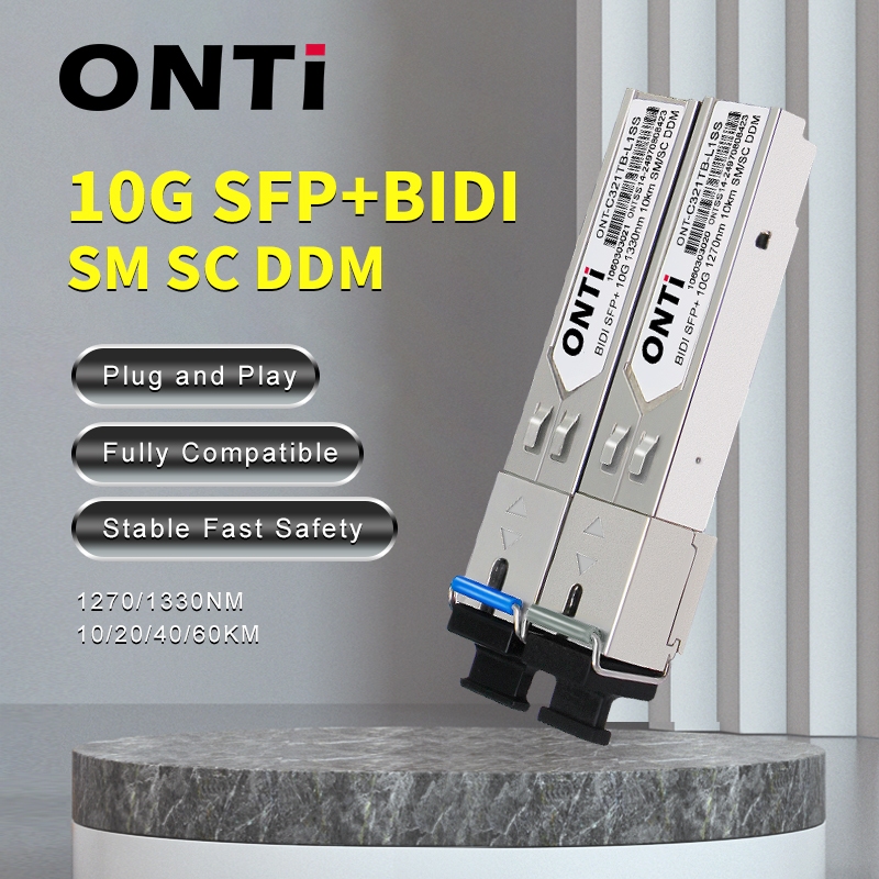 ONTi a Pair 10G SFP+ BIDI Module| Single Mode | SC Connector | 1330 ...