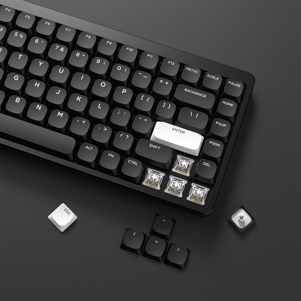 129 Keys Low Profile Keycaps PBT Custom Keyboard Full Set WOB Key Caps ...