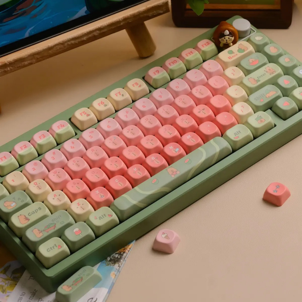 Watermelon Coconut Keycaps 132 Keys MOA/Cherry Height PBT Material ...