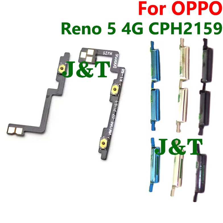 For OPPO Reno 5 4G CPH2159 Volume Power Switch On Off Button Flex ...