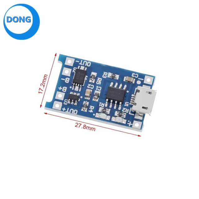 TP4056 Micro USB 5V 1A 18650 Lithium Battery Charger Module With ...