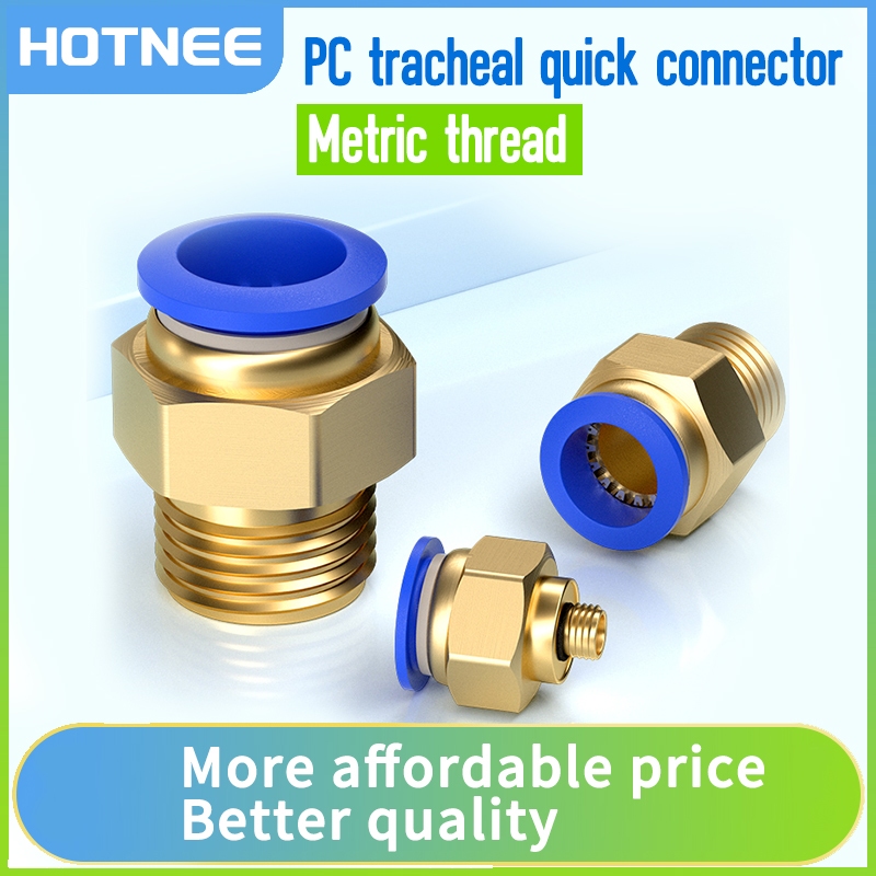PC Metric thread Pneumatic air Cylinder Fitting Black premium Cylinder ...