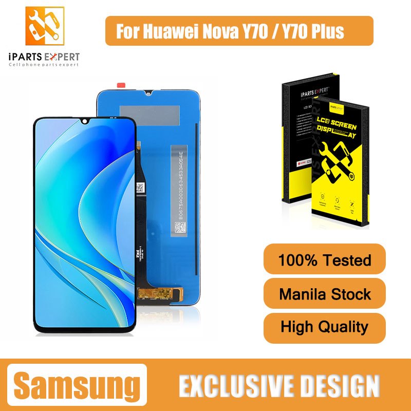 IPARTSEXPERT Original LCD For Huawei Nova Y70 / Y70 Plus LCD MGA-LX9 lcd Display Touch Screen ...