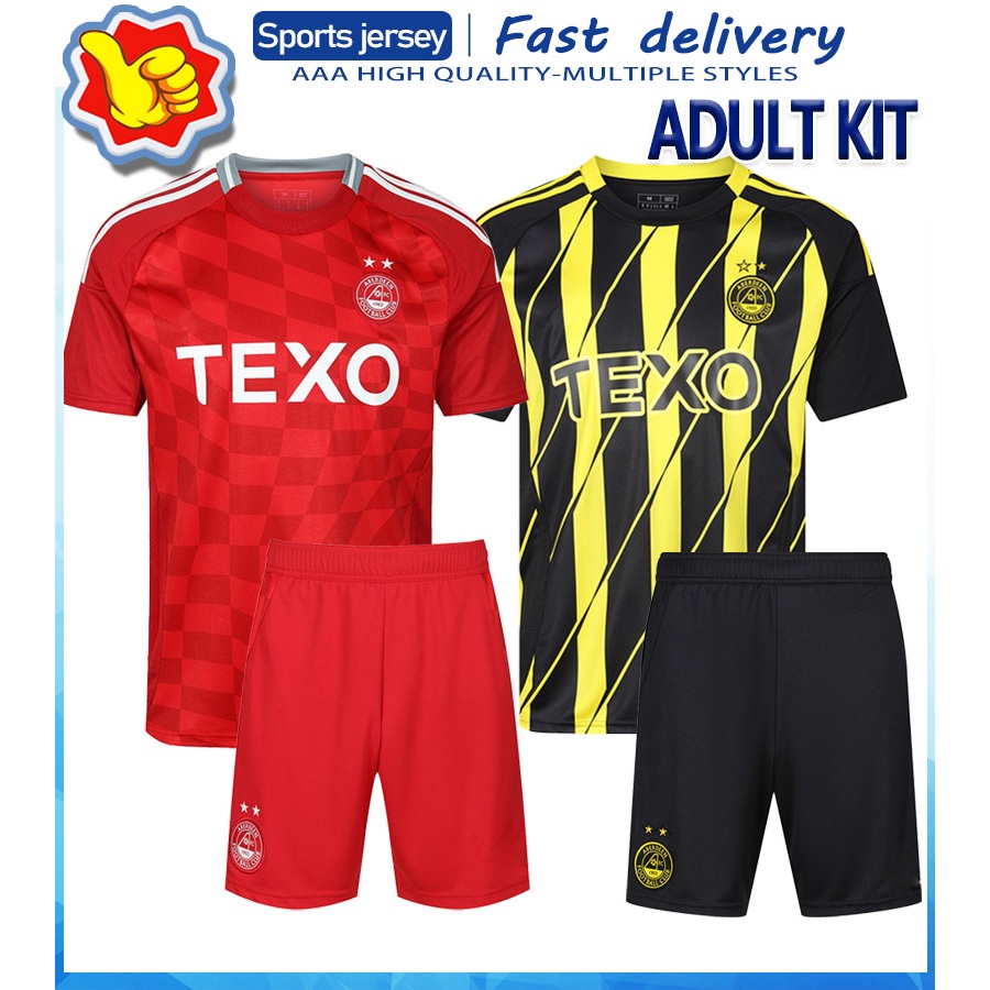 2024 25 Adult kits Aberdeen Home Away soccer Jerseys Customizable ...