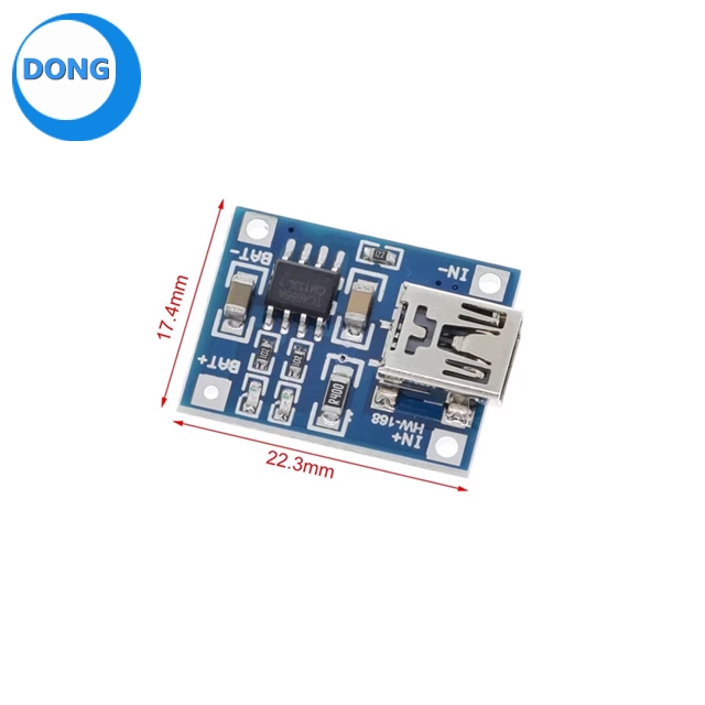 TP4056 MINI USB 5V 1A 18650 Lithium Battery Charger Module Charging ...