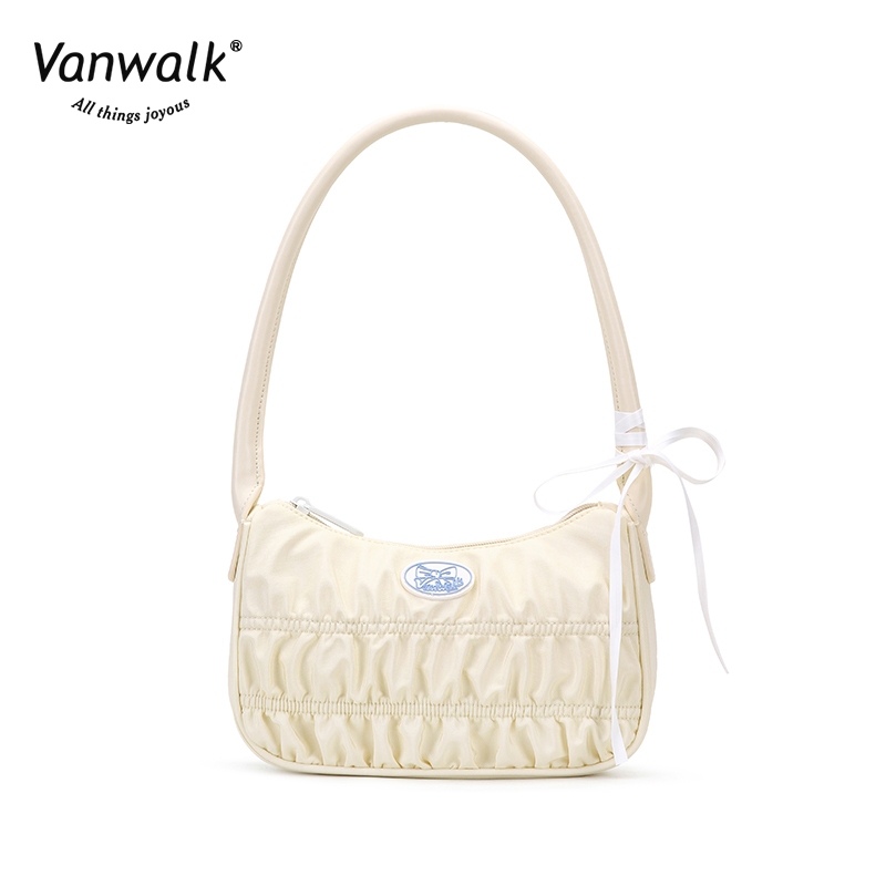 VANWALK V2795 lace bow cloud bag for female niche ins strap stick bag for high-end single ...