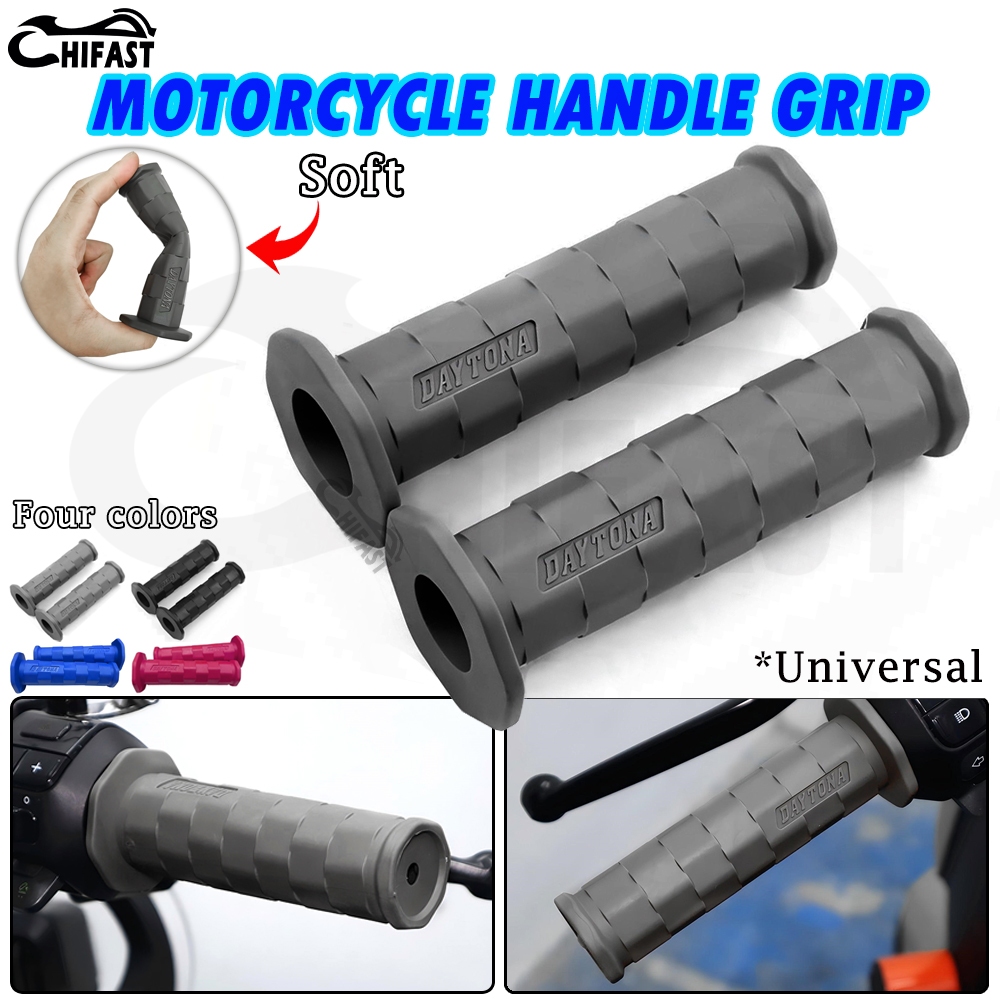 HIFAST Motorcycle Universal Handle Grip With DAYTONA LOGO Rubber Handle ...