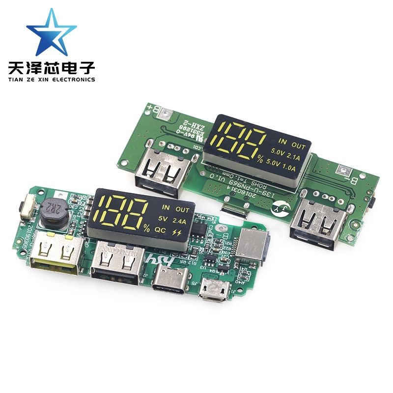 18650 lithium battery digital display charging module with display ...
