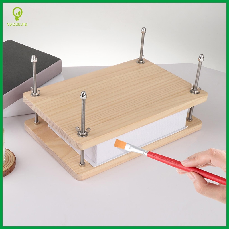 ZC Wooden Bamboo Book Press Portable Handmade Binding Press Machine ...
