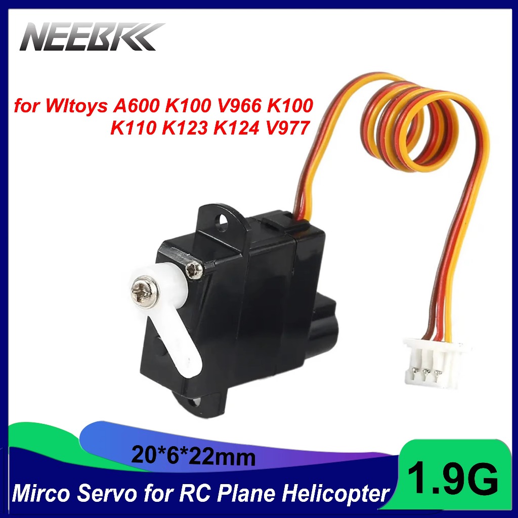 NEEBRC 1.9g RC Micro Servo for Wltoys XK A600 K100 K110 K123 K124 V977 V966 RC Plane Helicopter ...