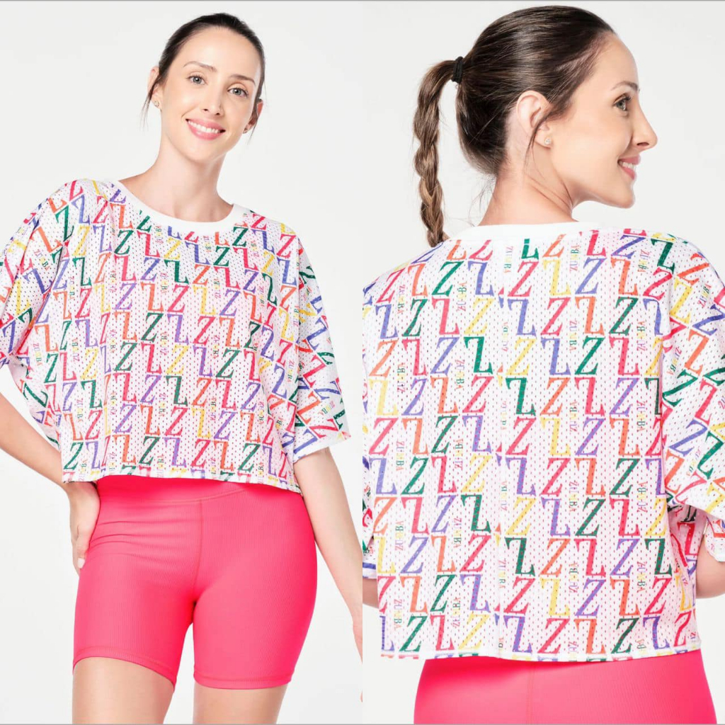 Zumba Prep Boxy Dolman Crop Top Wear It Out White Z1T00 0687 | Shopee Philippines