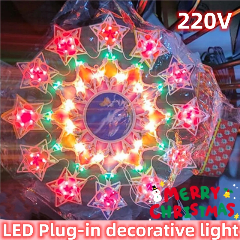 Christmas lantern parol with led lights Colorful Christmas Light Lamp ...