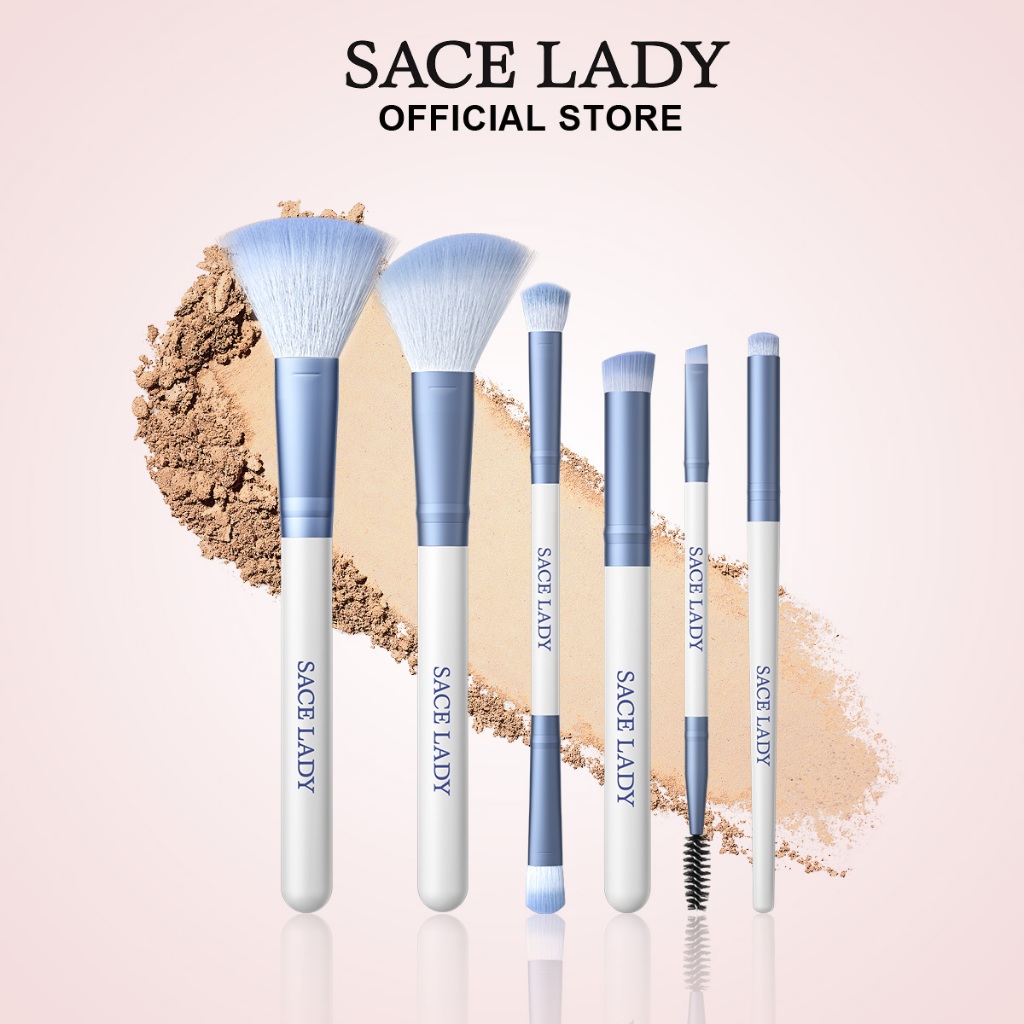 SACE LADY Brush Set 6Pcs Makeup Brush Powder Eyeshadow Eyebrow ...
