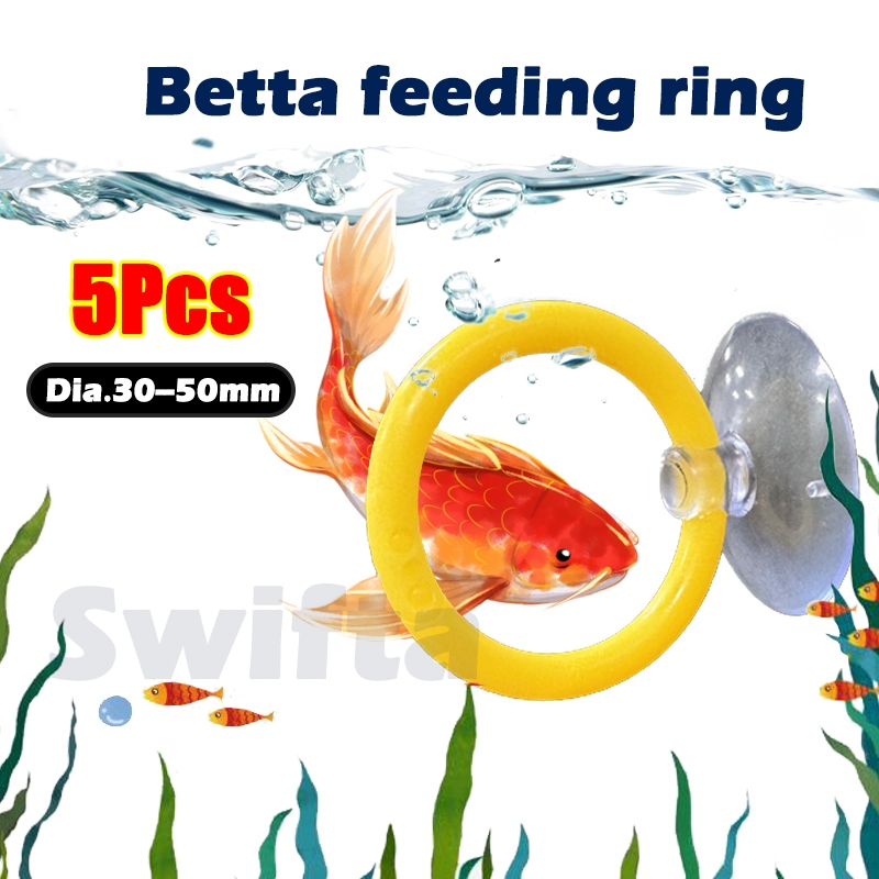 5Pcs Betta ring trainer Betta feeding ring Floating food tray for betta ...