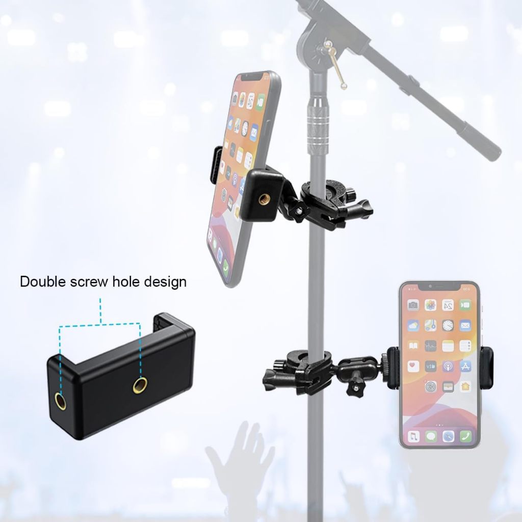 Multi-Camera Extension Clip Cell Phone Live Stands Booster Clip Dual ...