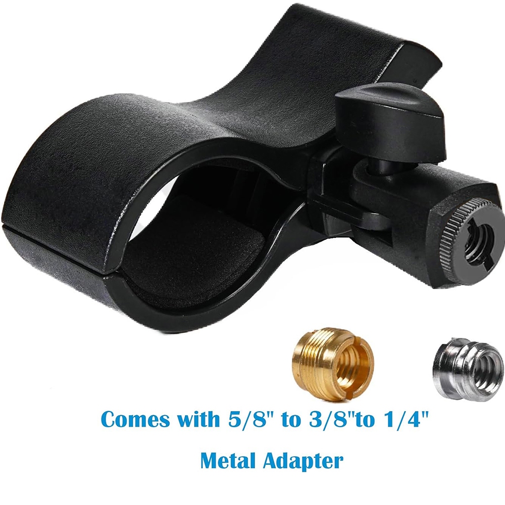 Upgraded Microphone Clip Holder, Universal Adjustable Microphone Holder ...