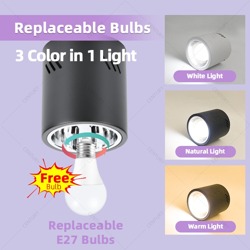 Led Downlight 3 Color Pin Light Ceiling Lights 3/3.5/4/5 Inches Surface ...