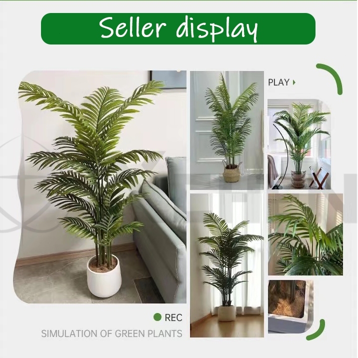 Artificial Plant 94cm 24PCS Tropical Plant Potted Artificial Decoration ...
