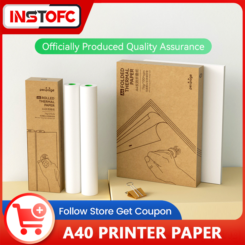 Peripage A40 Thermal Paper A4 Size Officially Produced Quality ...