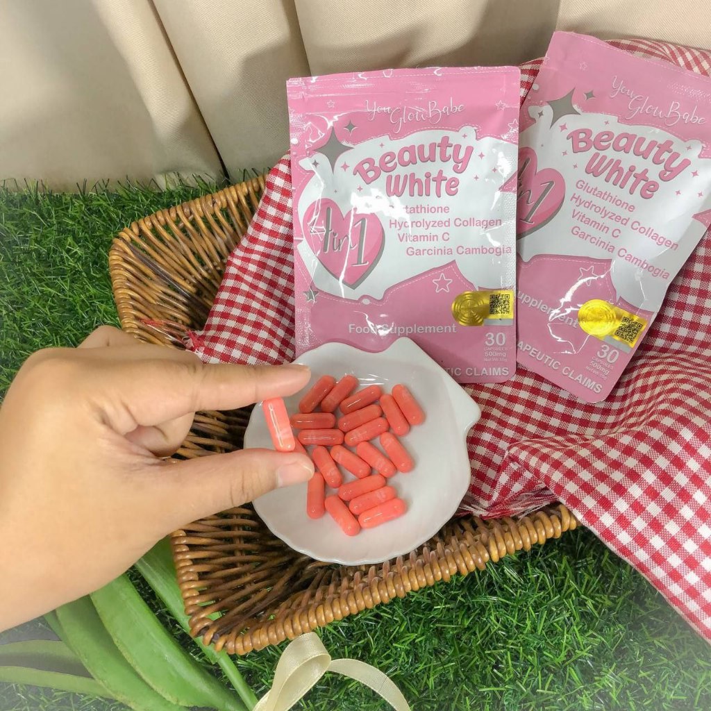 You Glow Babe Beauty White Glutathione Collagen Glow Slimming Whitening Vitamin C 30 Capsule ...