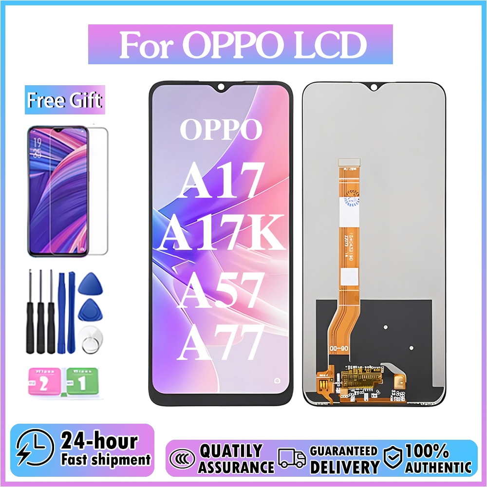 For OPPO A57 A17 A17K A77 A77S LCD Display Touch Screen Digitizer ...