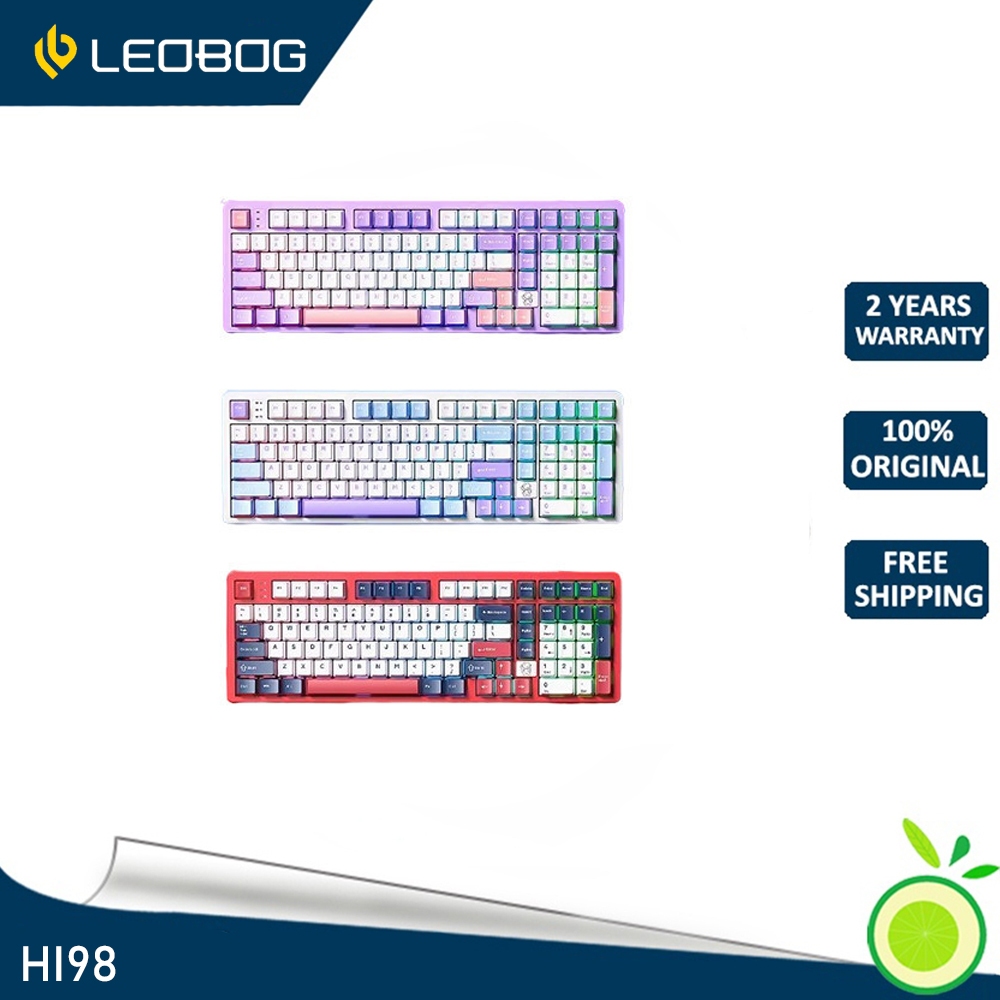 LEOBOG hi98 Aluminum Mechanical Keyboard 96% GASKET RGB Wired Hot ...