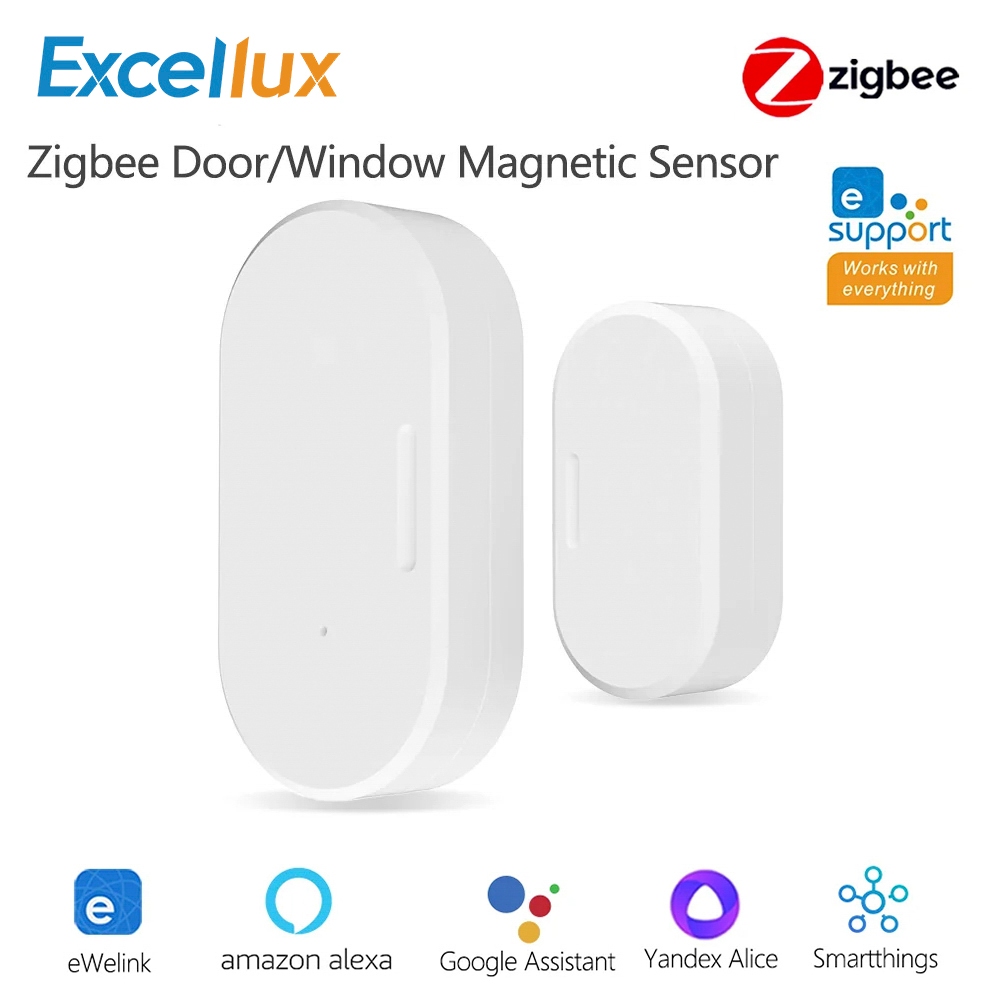 Smart Zigbee Door Sensor Magnetic Window Door Open / Closed Detectors Work With eWelink App ...