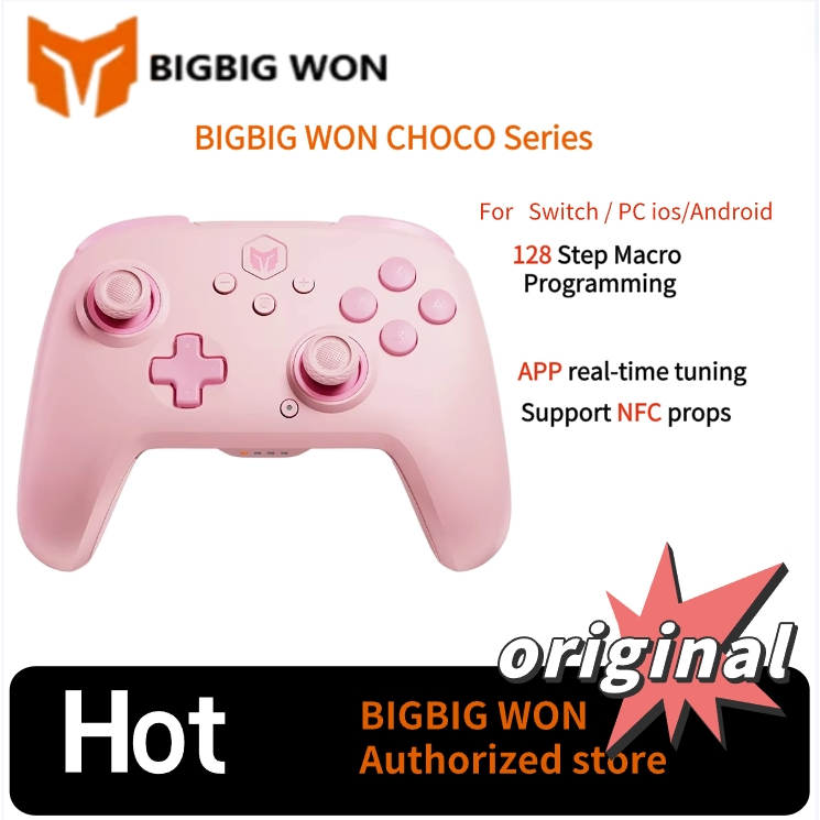 2024 BIGBIG WON CHOCO Gamepad Wireless Bluetooth PC Game Controller Custom Buttons NFC 6 Axis ...