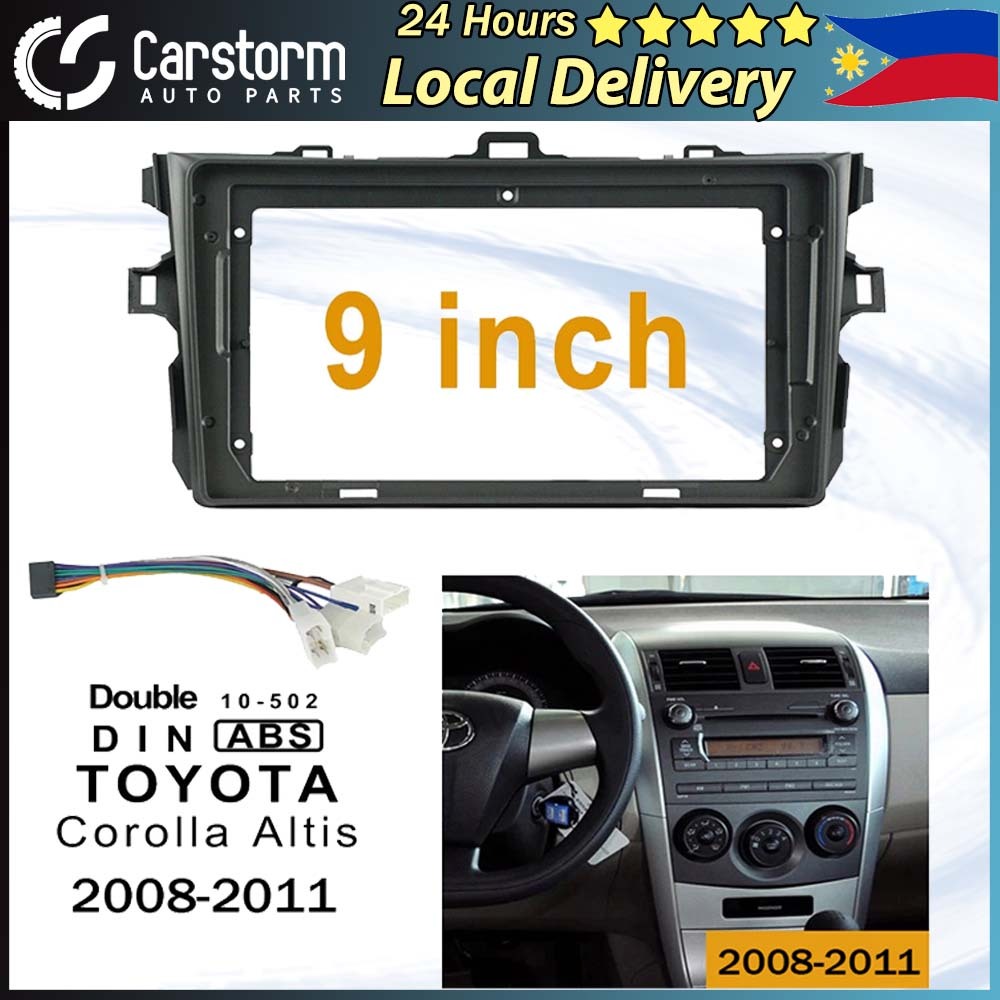 Carstorm Car Radio Fascia For Toyota Corolla Altis 2008-2011 9 Inch ...