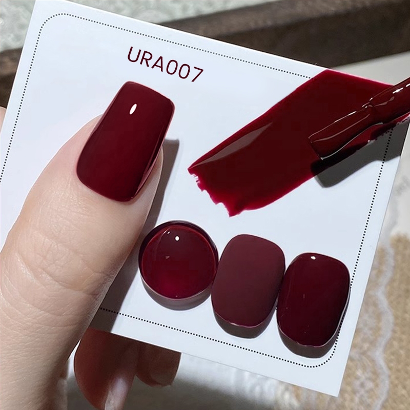 UR SUGAR Dark Wine Red Nail Gel Polish 15ml Varnish Nail Gel Semi ...