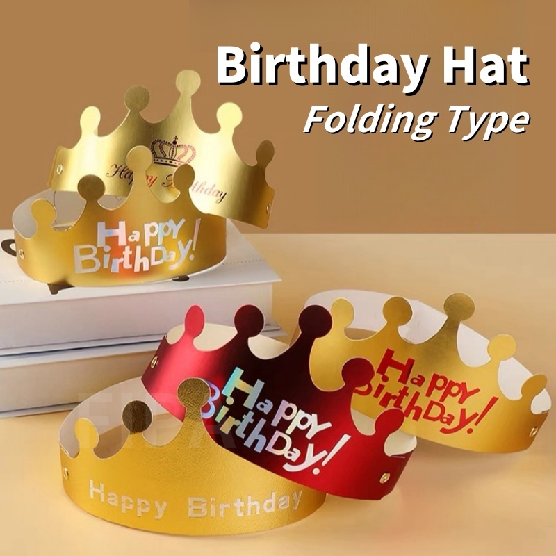 Happy Birthday Hat Folding Party Decoration Folding Children Handmade ...