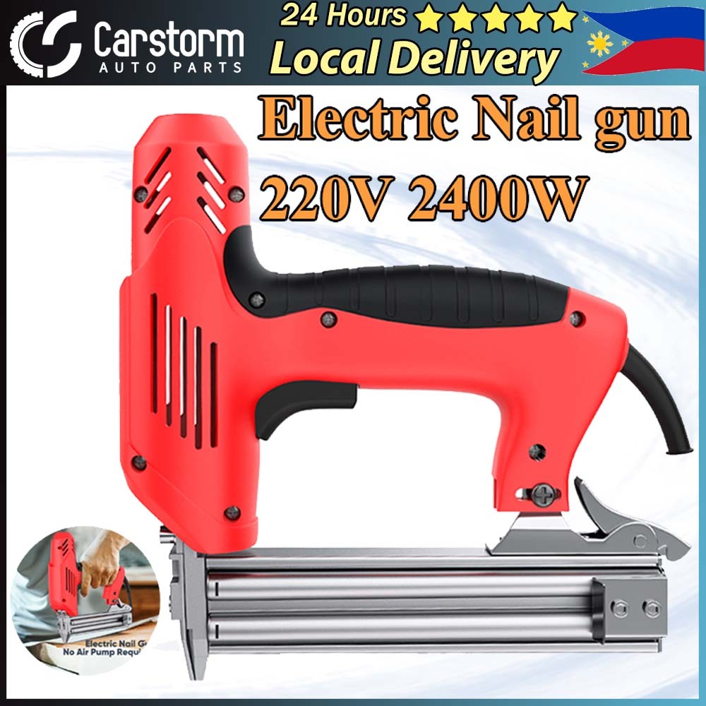 Carstorm 2400W 220V Electric Nail Gun Heavy-Duty Electric Tacker ...