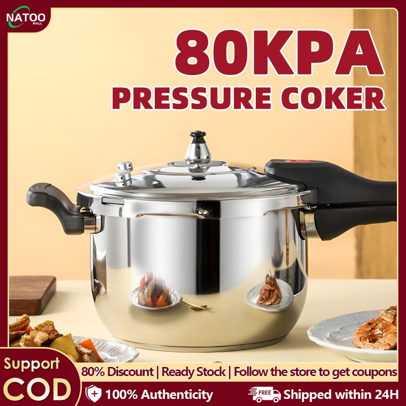 【Ship Locally】Stainless Steel Pressure Cooker Original Heavy Duty Rice ...