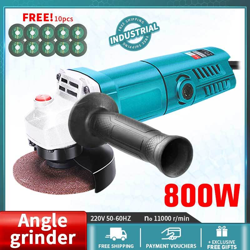 Angle grinder electric powerful and professional 800W FREE 10pcs ...