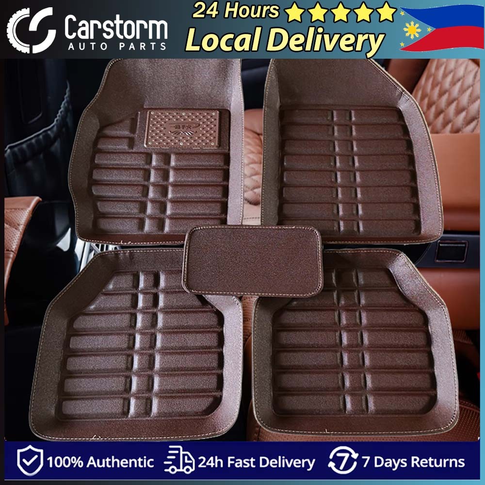 Carstorm 5 pcs/ set universal car auto floor mats floor liner pu ...