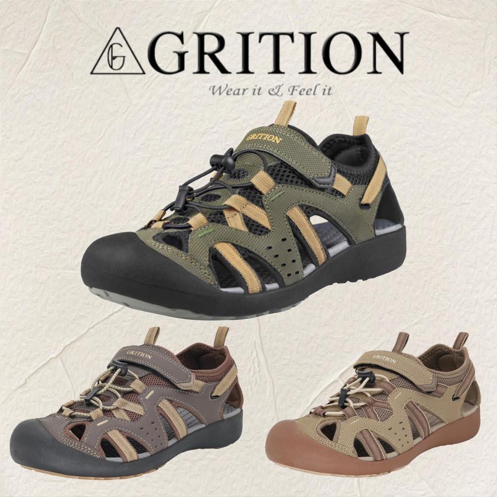 GRITION Men‘s Outdoor Trekking Sandals Flat Non Slip Collision ...