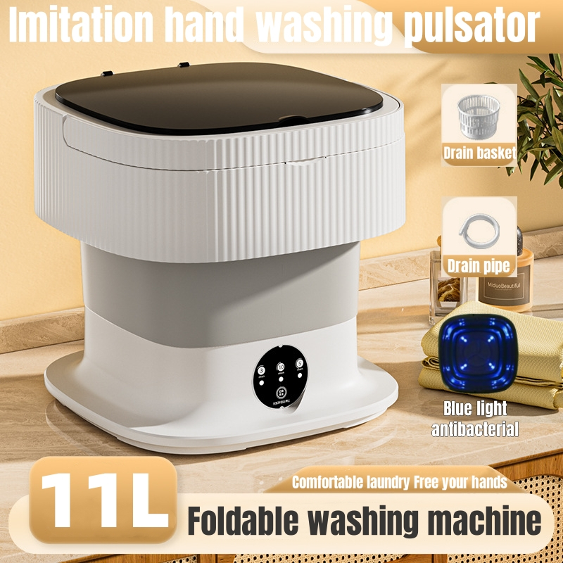 11L large capacity foldable washing machine Blue light sterilization ...