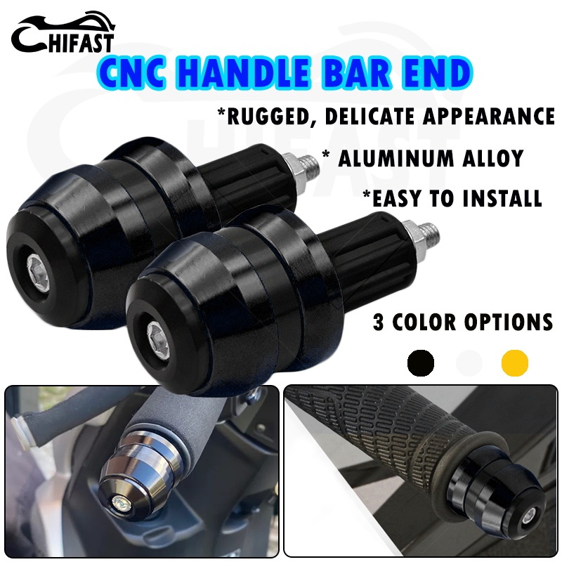HIFAST Motorcycle CNC handle Bar End 1 Pair Alloy Motorcycle decoration ...