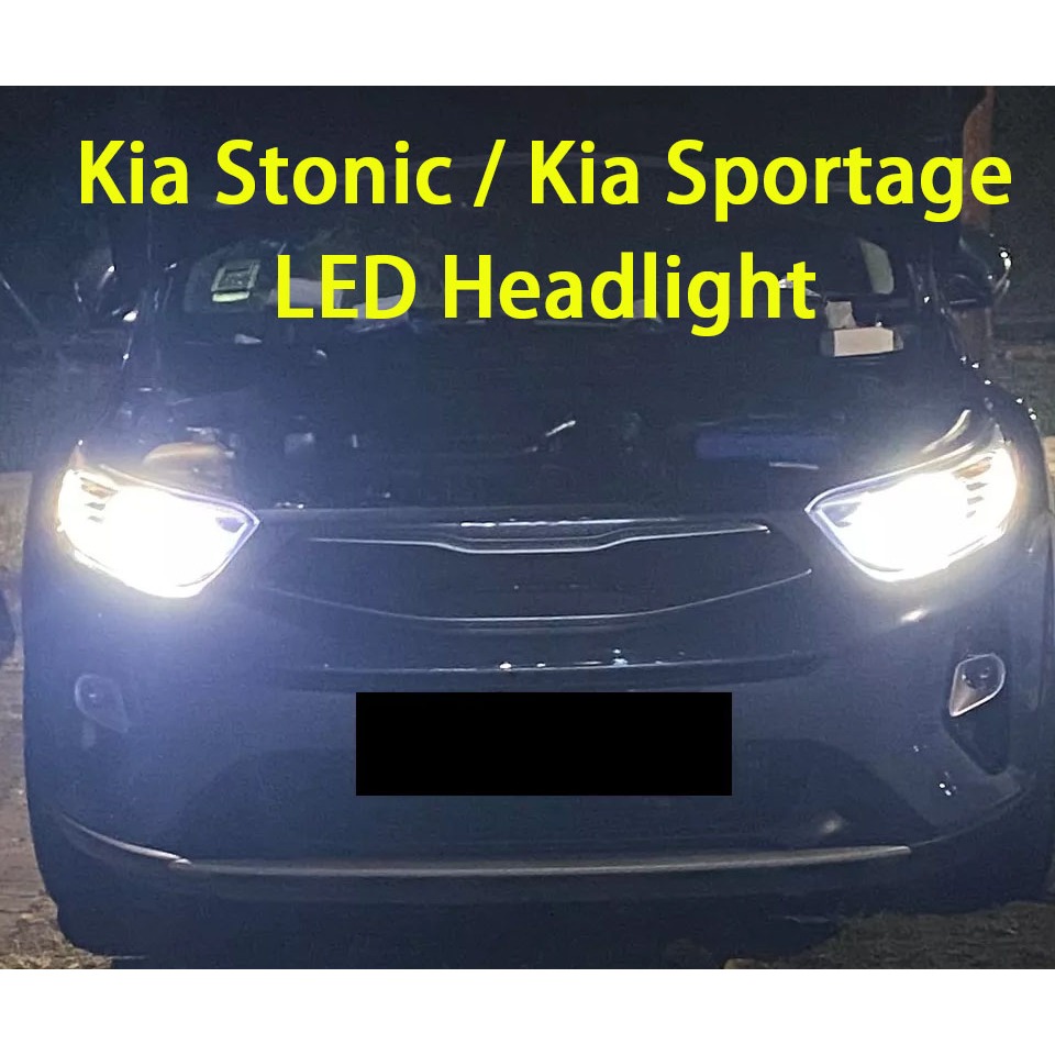 For Kia Stonic / Kia Sportage - HB3 HB4 White LED Headlight / Foglight ...