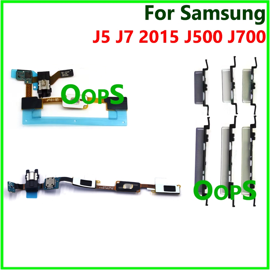 For Samsung Galaxy J5 J7 2015 J500 J700 Home Power volume button With ...
