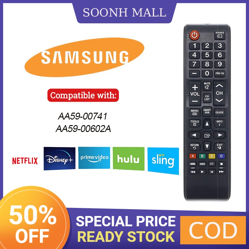 Universal Replacement Remote Control for Samsung LCD LED Smart TV AA59 ...