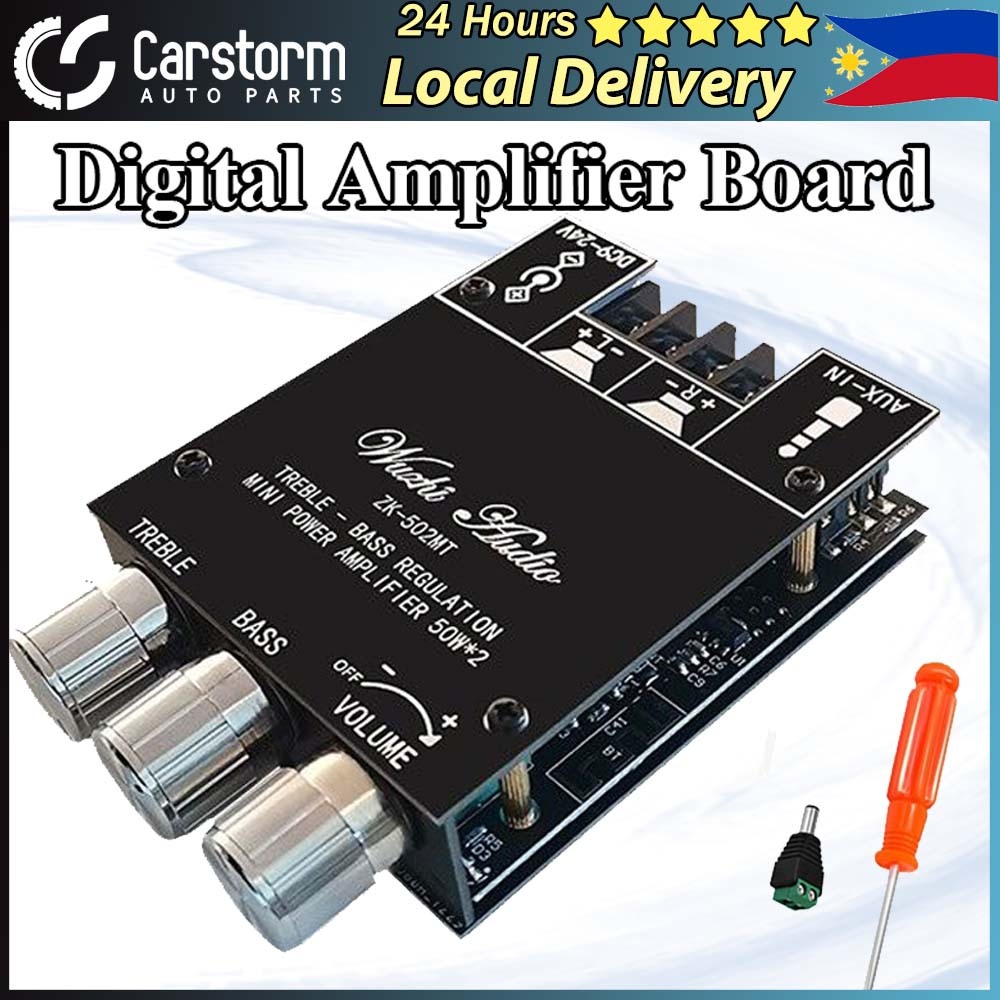 Carstorm Bluetooth 5.0 Subwoofer Amplifier Board 50wx2+100w Power Audio ...