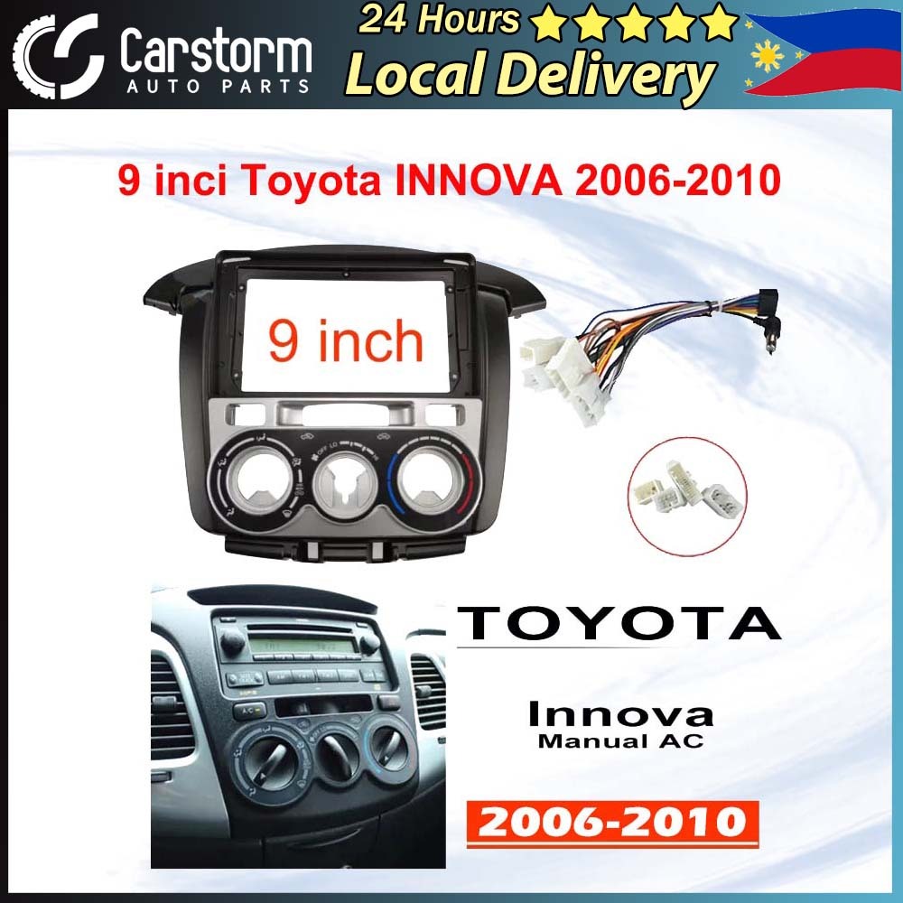 Carstorm Car Stereo 2din Panel Fascia for TOYOTA Innova 2006-2020 9 ...