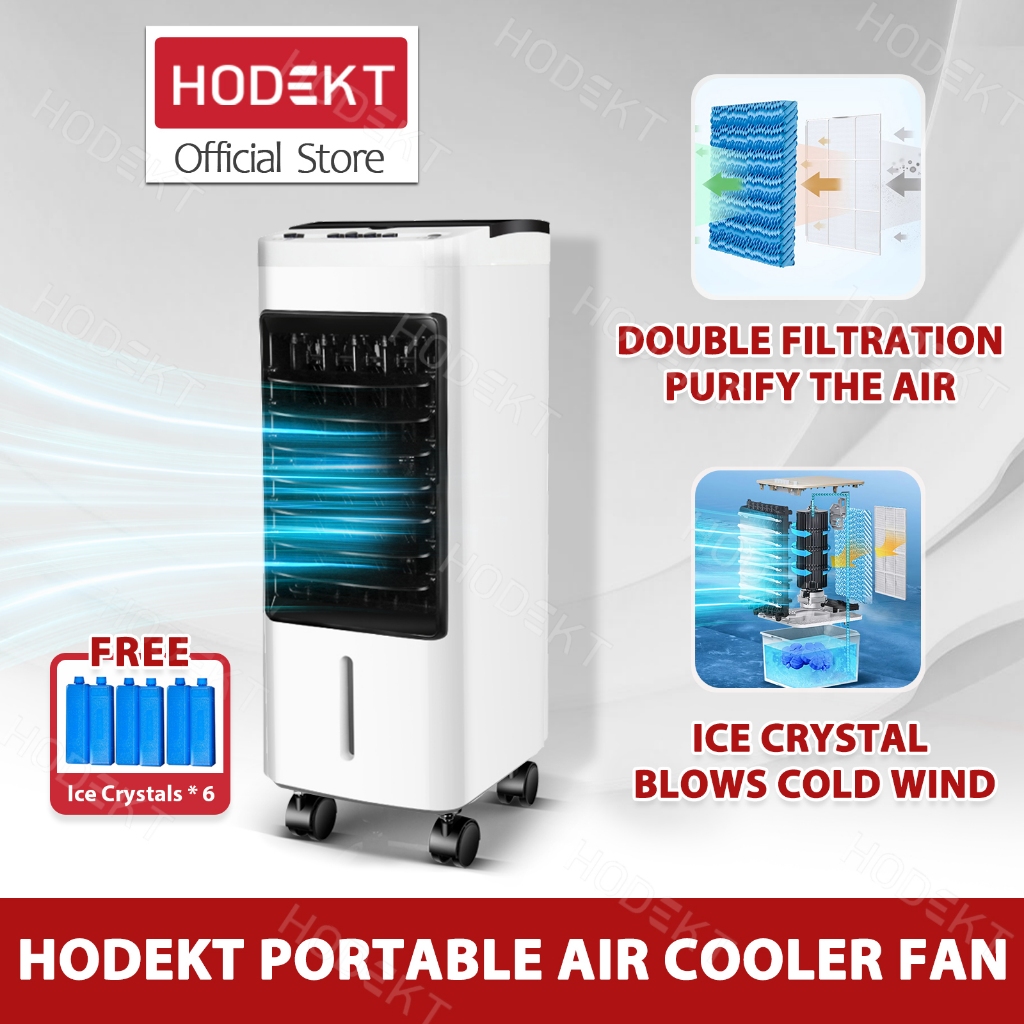 HODEKKT Air Cooler Home With 4L/6L Water Tank Three-Speed Regulation ...