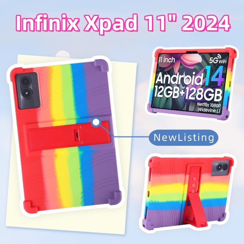 for Infinix XPad X Pad 11 inch 2024 Tablet Adjustable Shockproof Stand ...