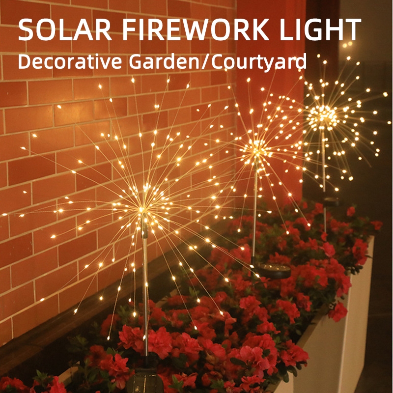 Solar Firework Light 120/200 Lights Outdoor Waterproof Fairy Lighting ...
