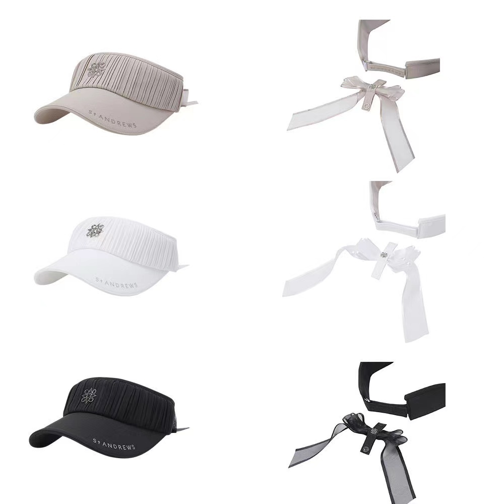 Korea New Style Ladies Golf Cap STANDREWS Outdoor Sports Hollow Top Cap ...
