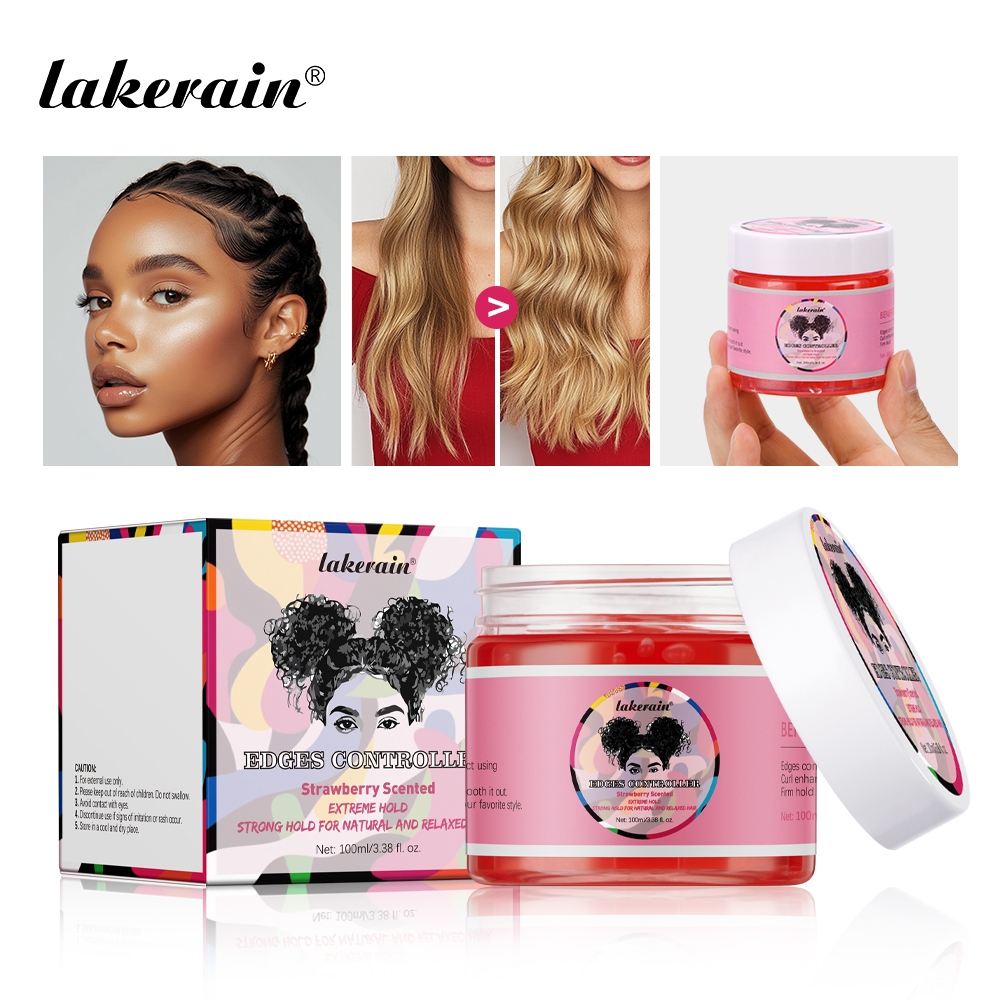 Lakerain 24 H Edge Control Wax For Women, Edge Control Hair Gel,Non ...