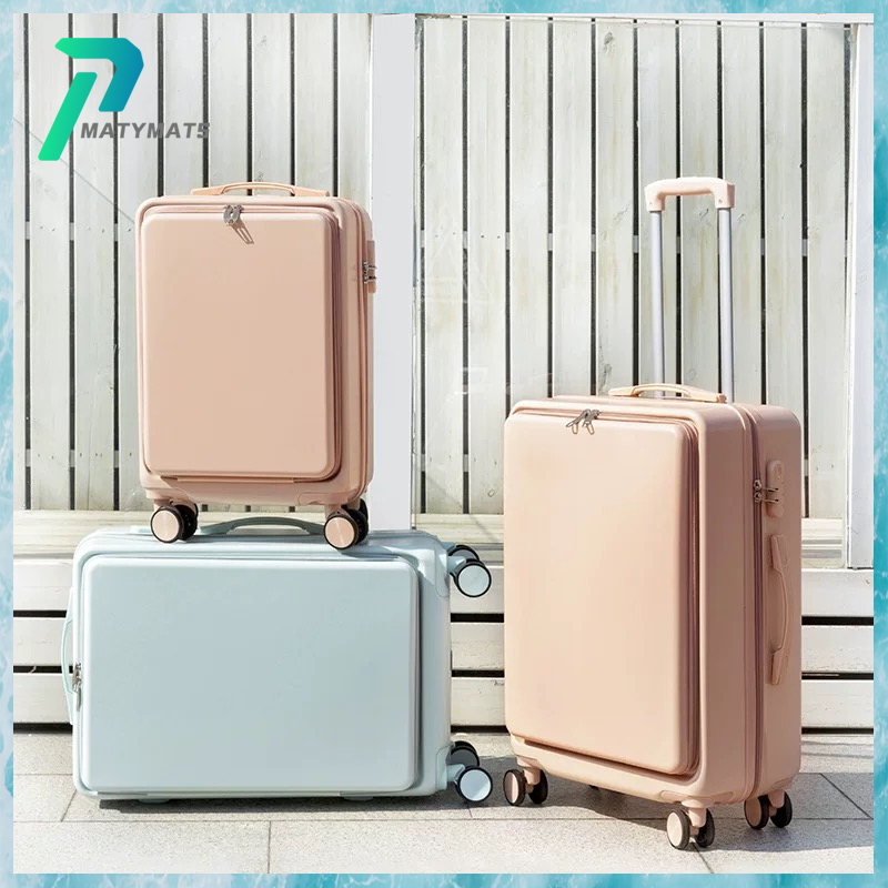 Front Open Lid Luggage 20/24/26Inch Suitcase Trolley Case Password ...