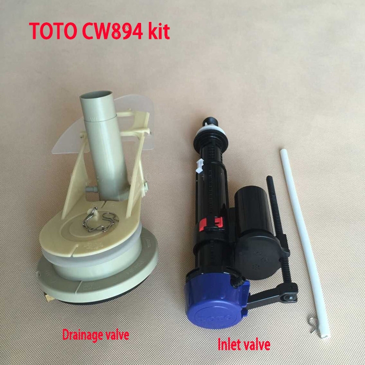 TOTO CW894 894B Inlet Valve Drain Valve Kit Toilet Tank Accessories ...